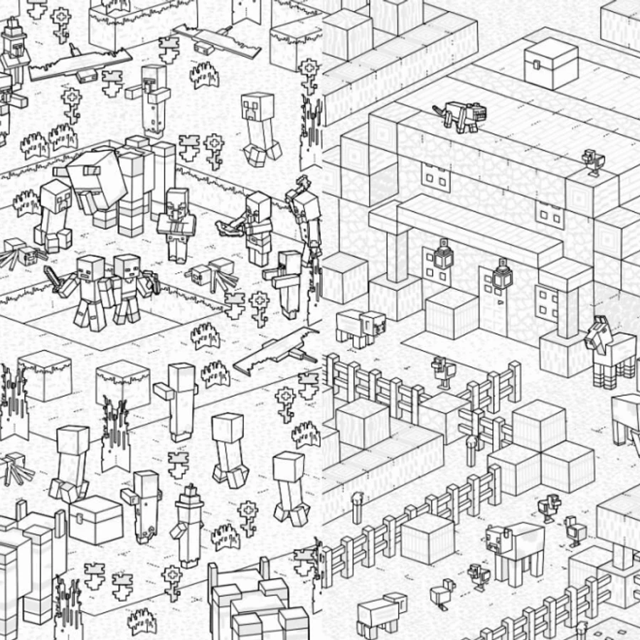 MINECRAFT. Офіційна розмальовка, — купити книгу за 270 грн у Readeat